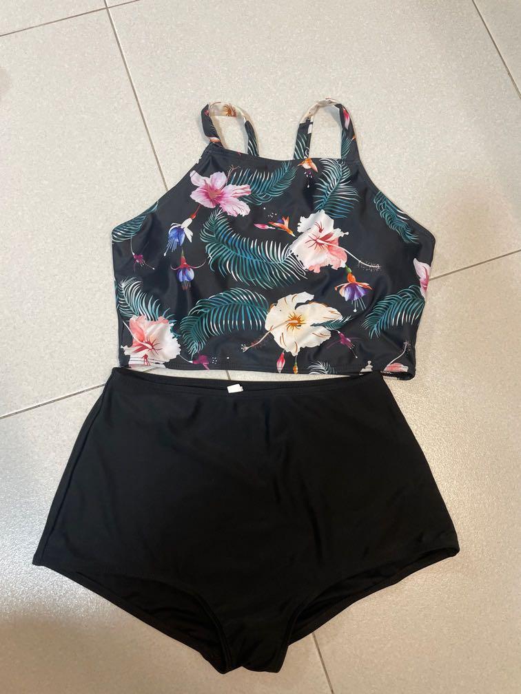 Tropical Modest Bikini, Women's Fashion, Swimwear, Bikinis & Swimsuits ...