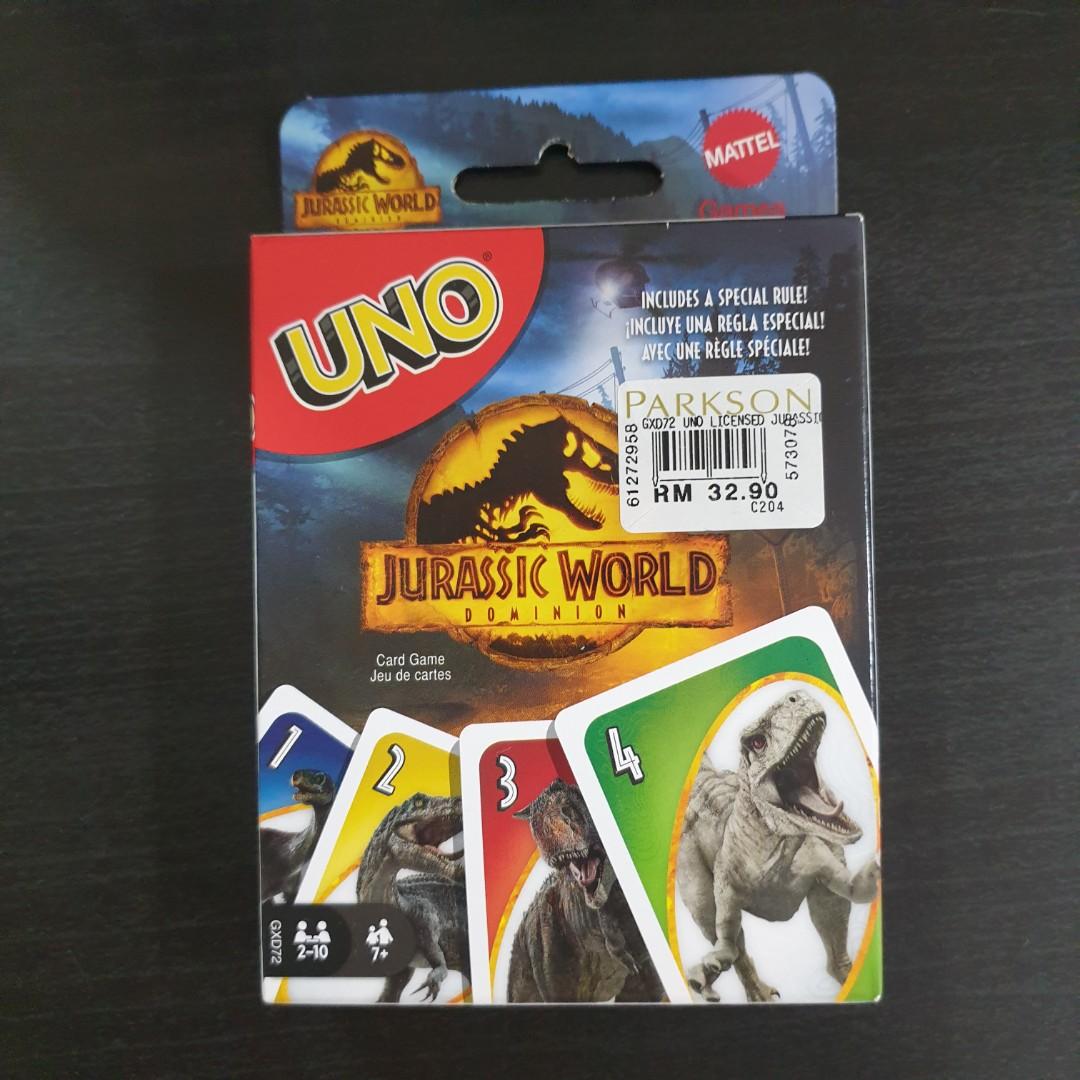 Uno Jurassic World Dominian Card Game, Hobbies & Toys, Toys & Games On