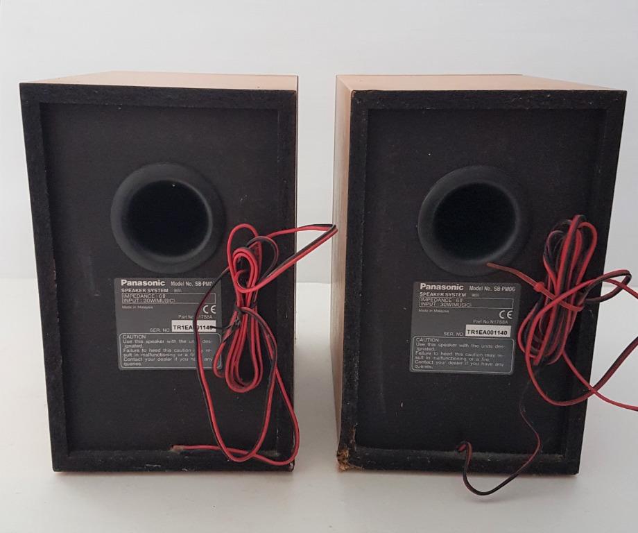 Versatile Panasonic 2-Way Speaker System, 30 Watts, Japan, SB-PM06, 2 ...