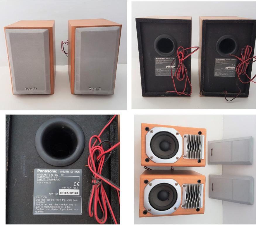 Versatile Panasonic 2-Way Speaker System, 30 Watts, Japan, SB-PM06, 2 ...