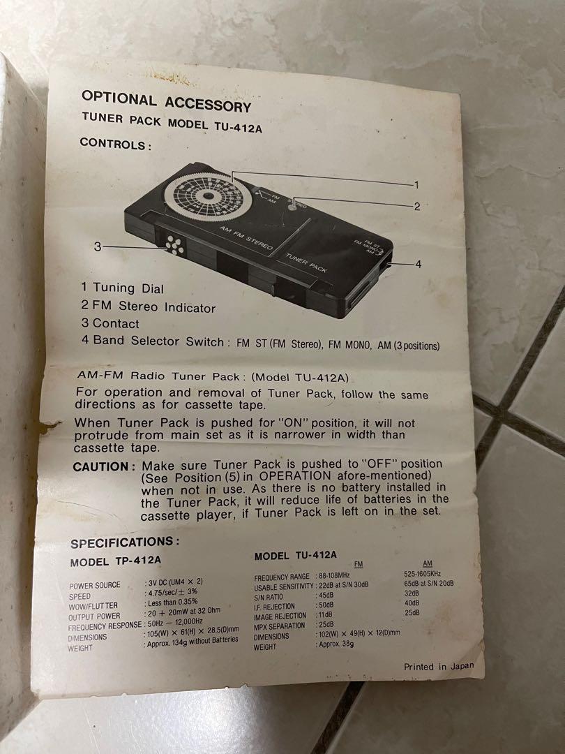 VINTAGE RARE WALKMAN, Hobbies & Toys, Collectibles & Memorabilia ...