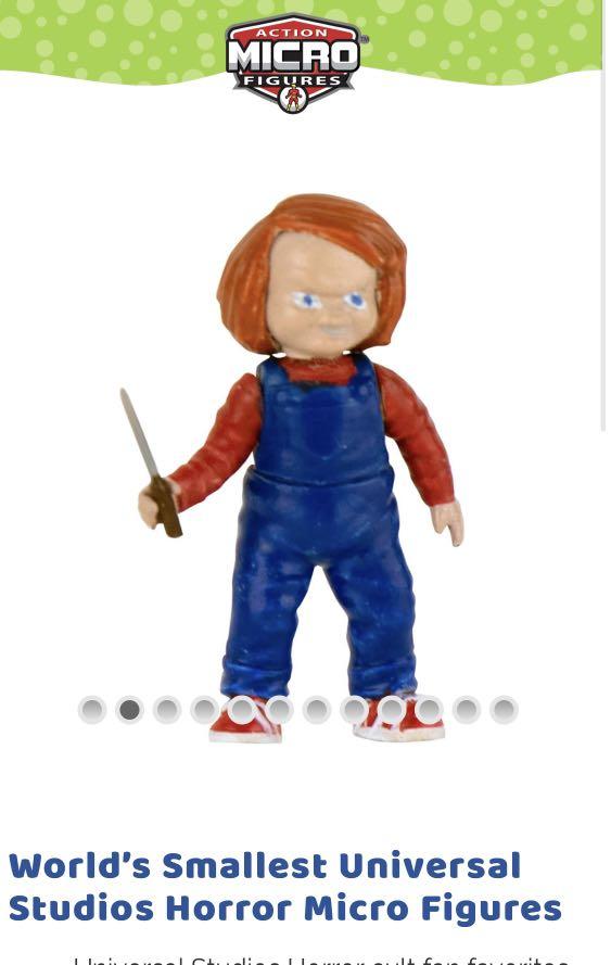 預訂。World’s Smallest Universal Studios Horror Micro Figures (Chucky ...