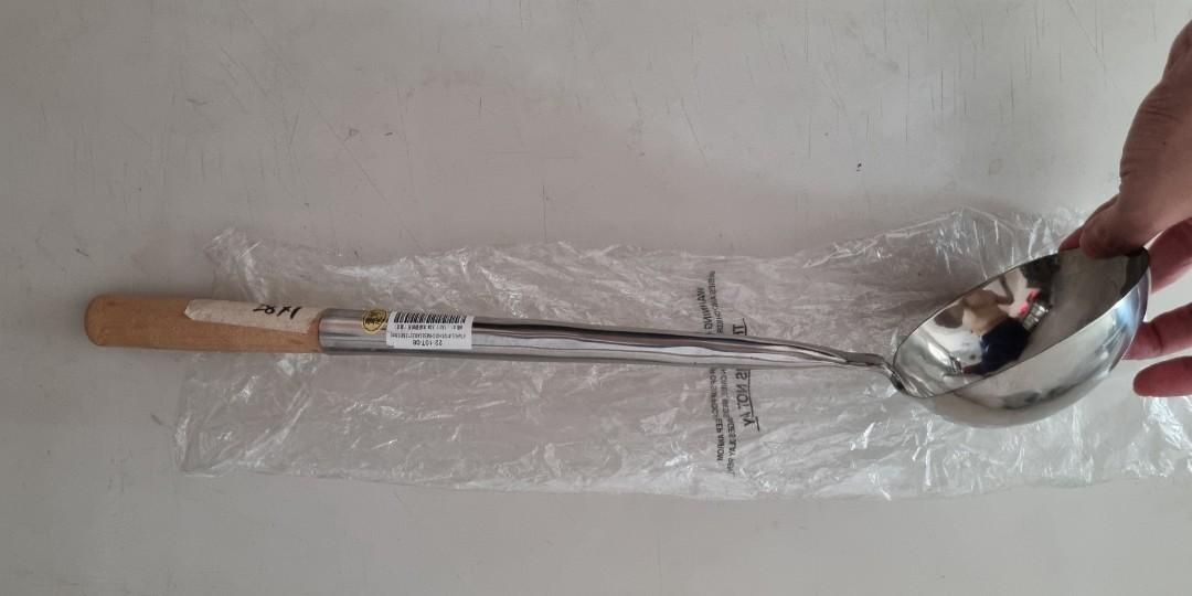 13x11cm HK style long Stainless steel chinese ladle, Furniture & Home ...