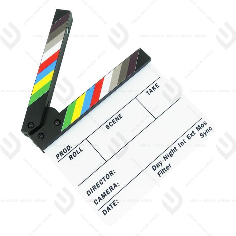 【2021 NEW】eDSLRs Mini Film Camera Cine Video Acrylic Small Clapperboard ...