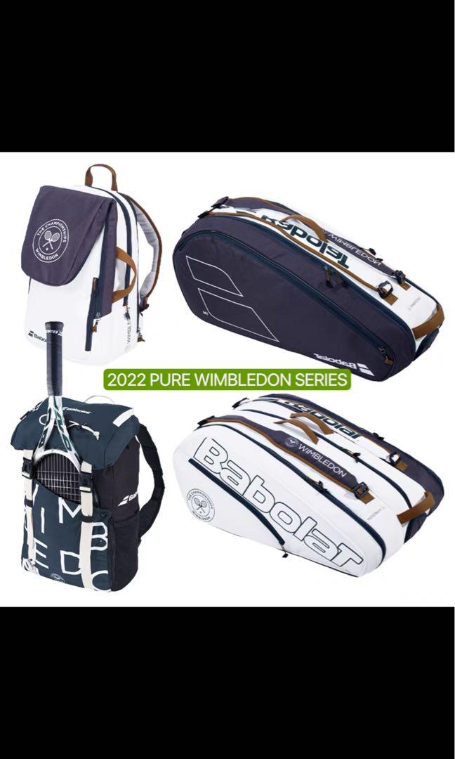 2022 Babolat Pure Wimbledon Tennis Bag Backpack AXS RH 6 Pack RH 12 ...