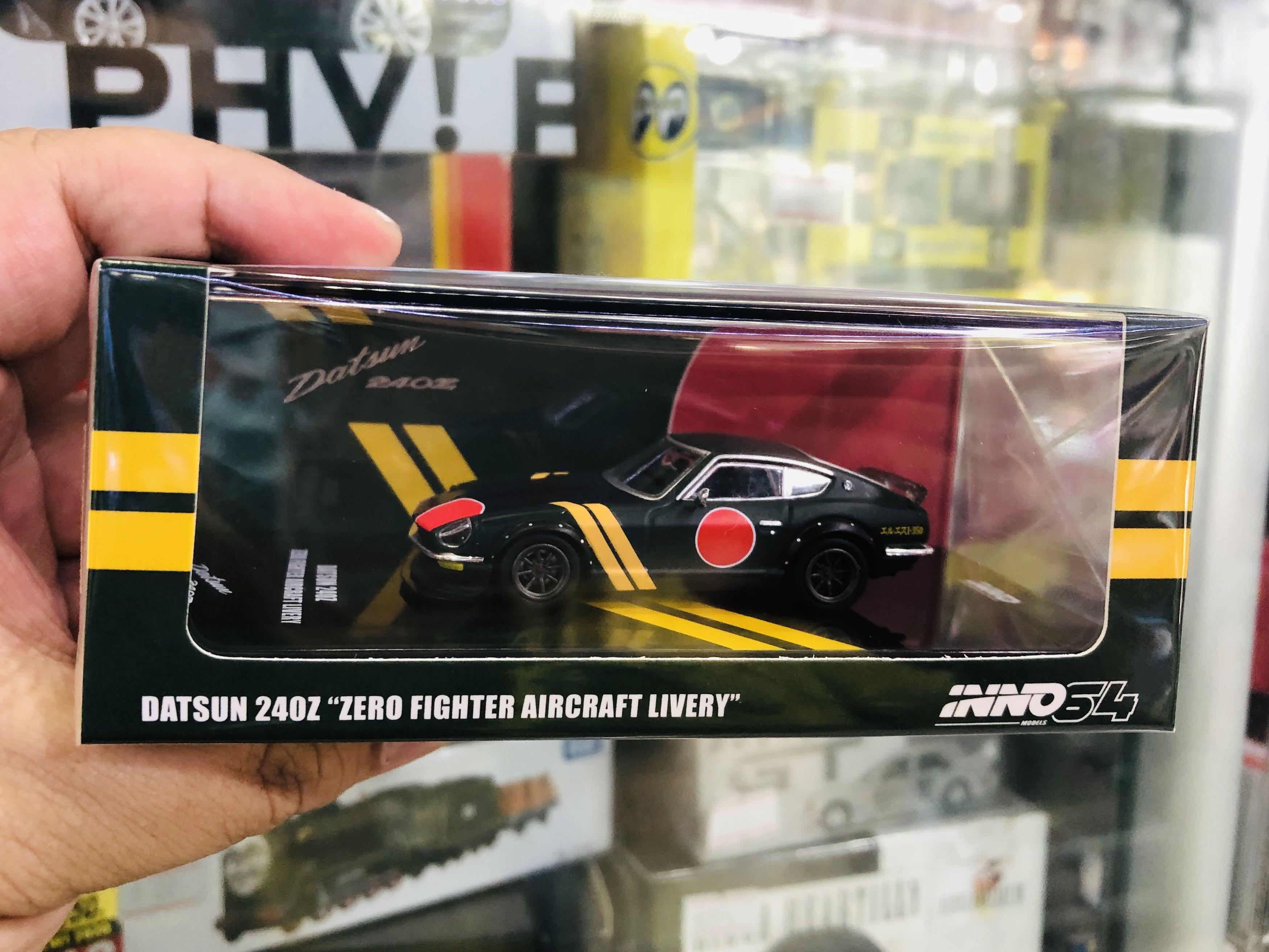 現貨 Inno 64 1:64 Die-cast Model Car Datsun 240Z Zero Fighter Aircraft ...