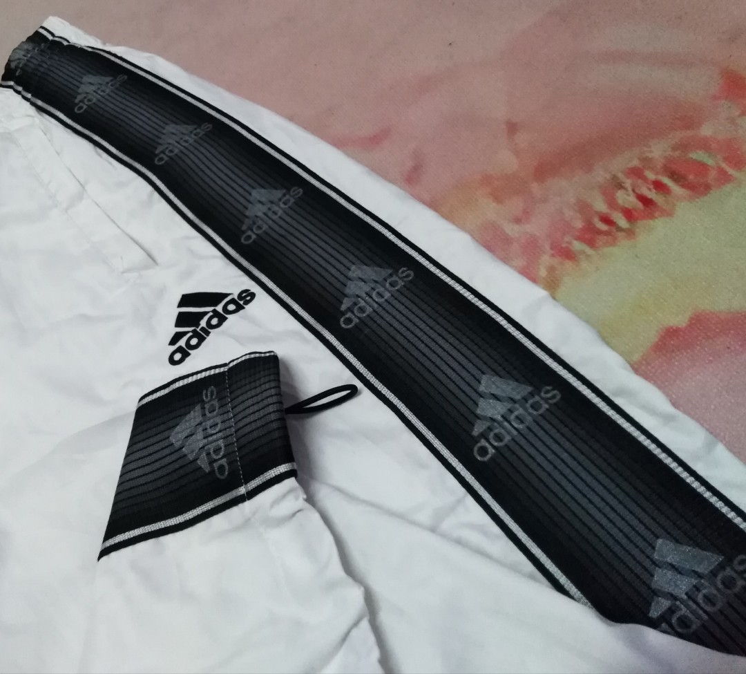 ADIDAS SIDE TAPE TRACKSUIT, Men's Fashion, Bottoms, Joggers on Carousell