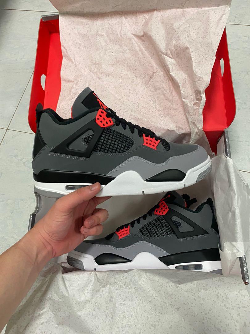 Air Jordan 4 Retro ‘Infrared’, Men's Fashion, Footwear, Sneakers on ...