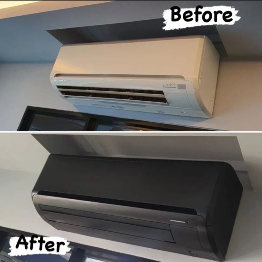 AIRCON Cover , Plastidip, Spray Paint , Aircon, New Look, Refresh Look ...