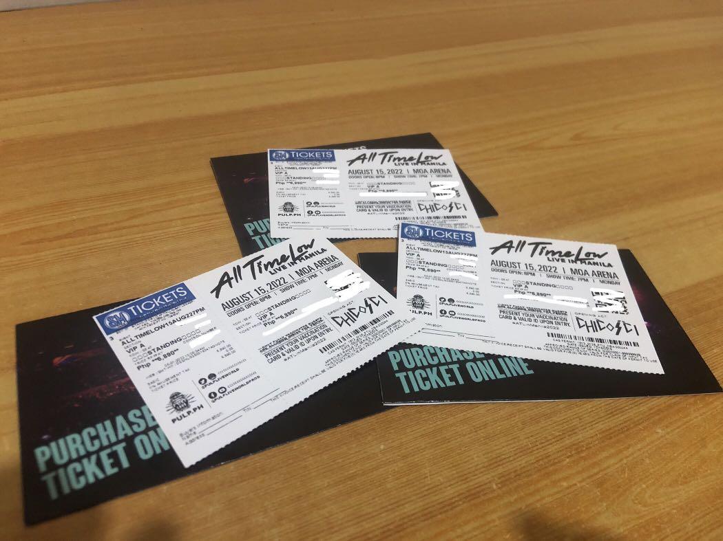 All Time Low live in Manila, Tickets & Vouchers, Event Tickets on Carousell