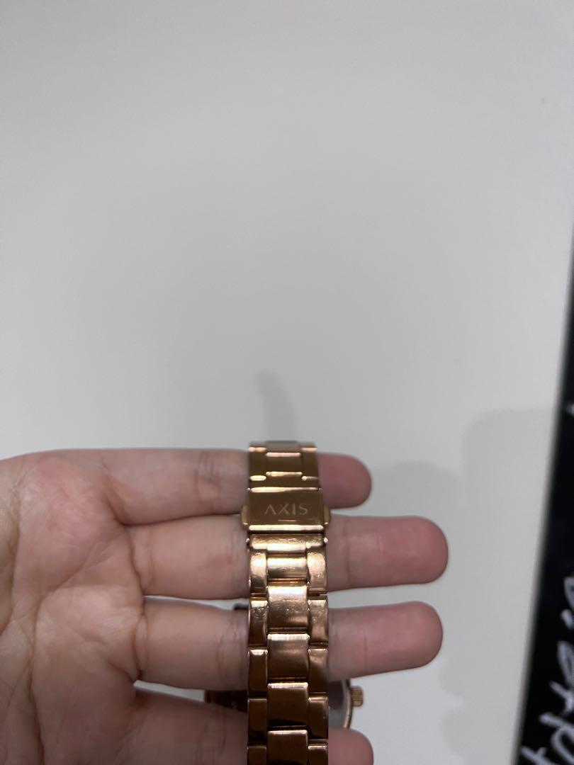 Axis Rose Gold Watch, Women's Fashion, Watches & Accessories, Watches ...