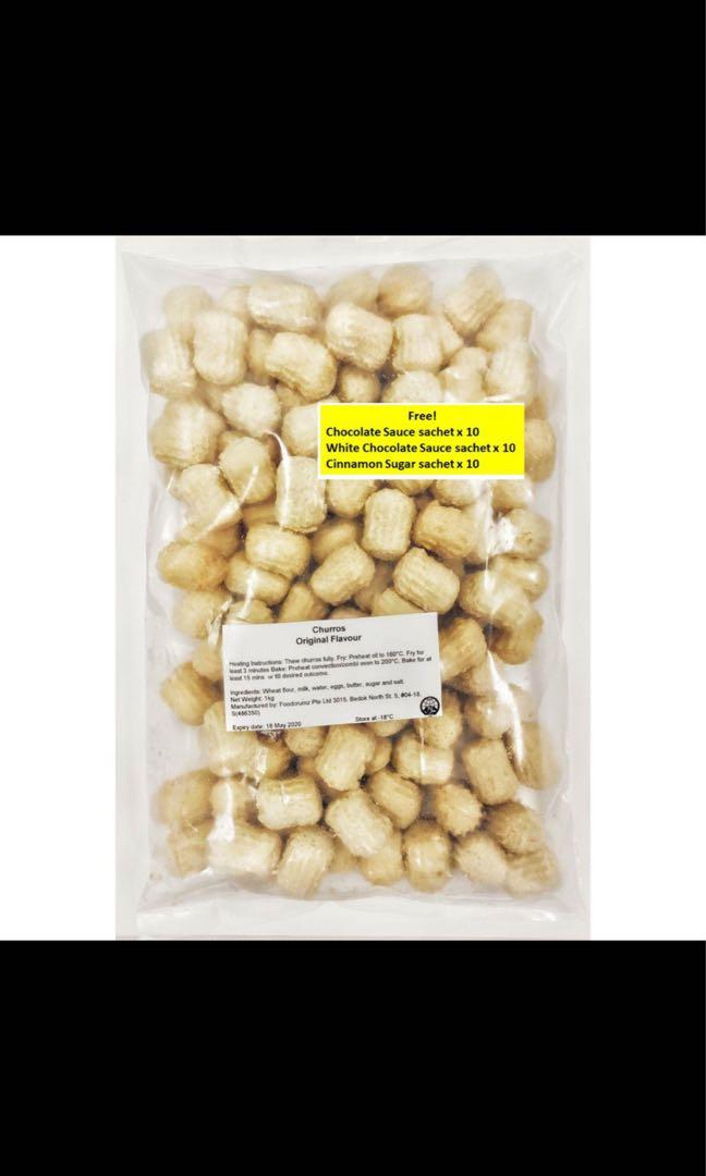 Bite-Sized Churros Original Flavour 1kg Frozen Convenience Food Ready ...