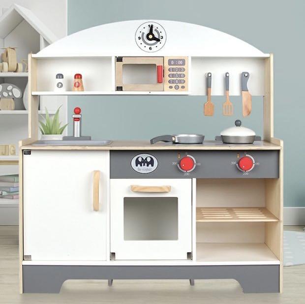 BNIB Japanese Classic Simple Pretend Play Wooden Kitchenette Kitchen ...