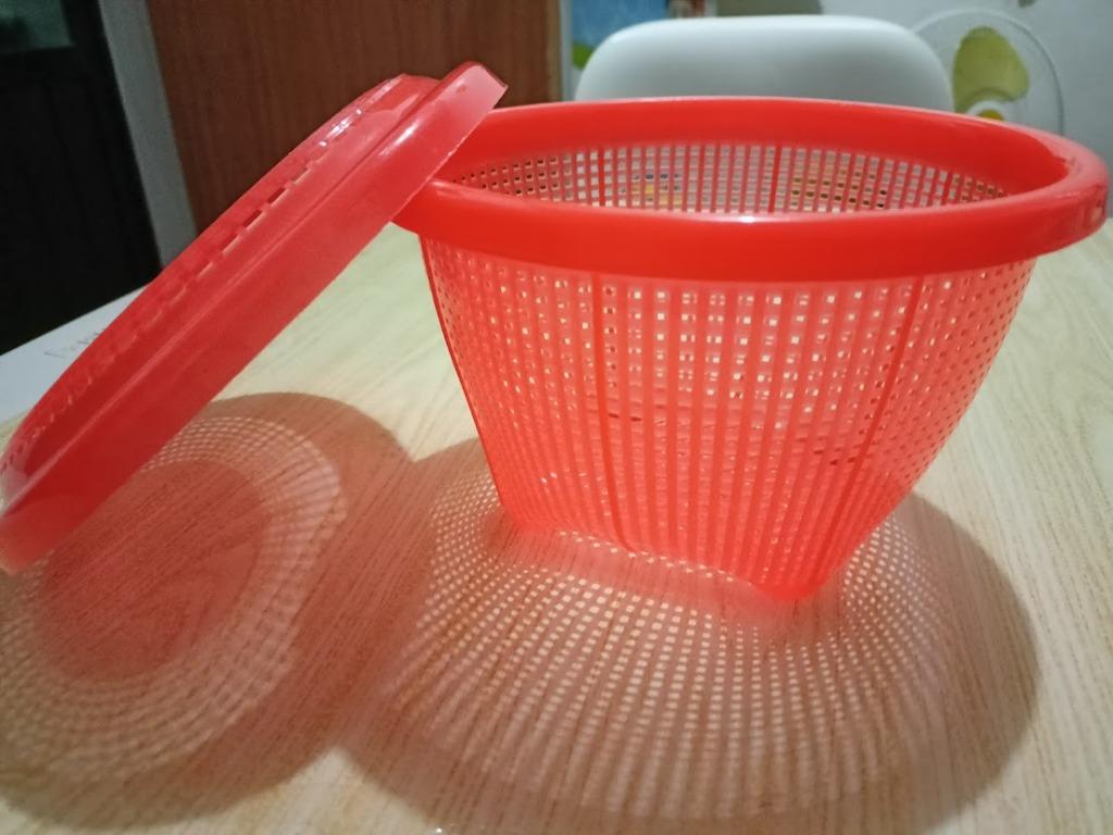 Brand New Plastic Container Strainer with Cover, Furniture & Home ...