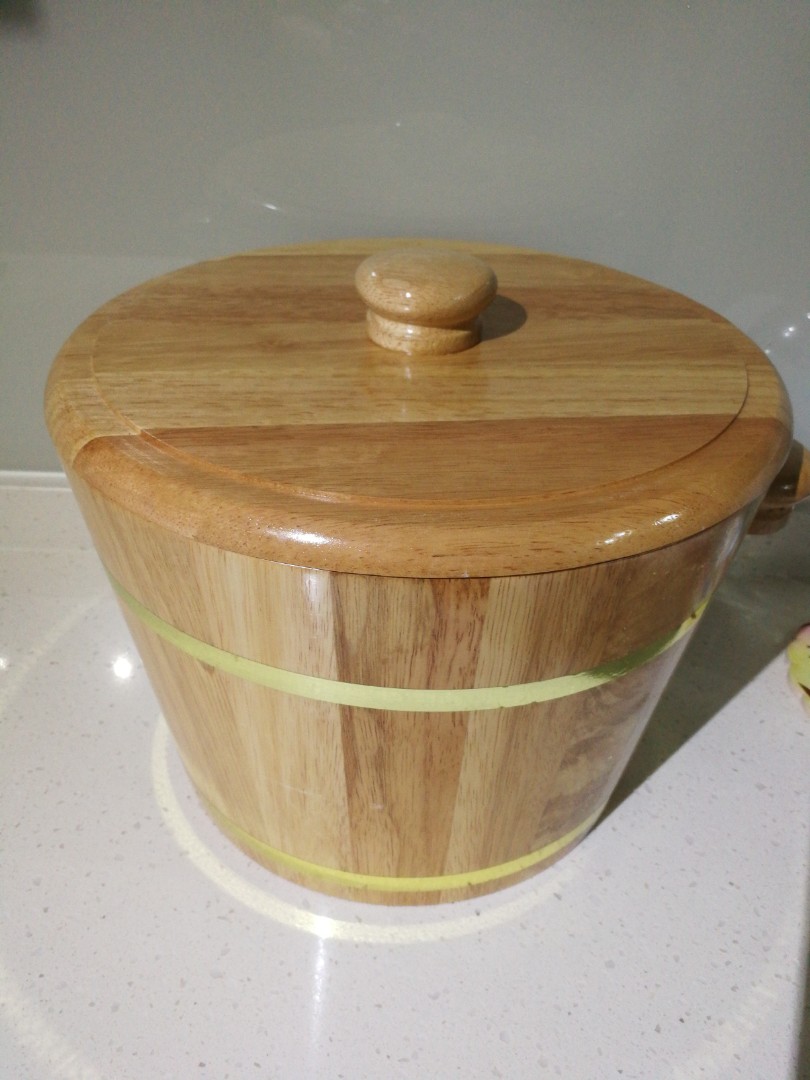Brand New!! Wooden rice storage, TV & Home Appliances, Kitchen ...