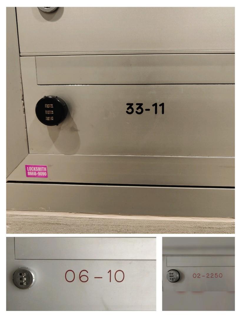 BTO/HDB/CONDO LetterBox (Number/Key) Lock installation, Furniture ...