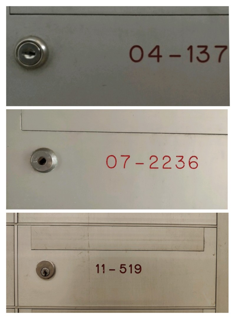 BTO/HDB/CONDO LetterBox (Number/Key) Lock installation, Furniture ...