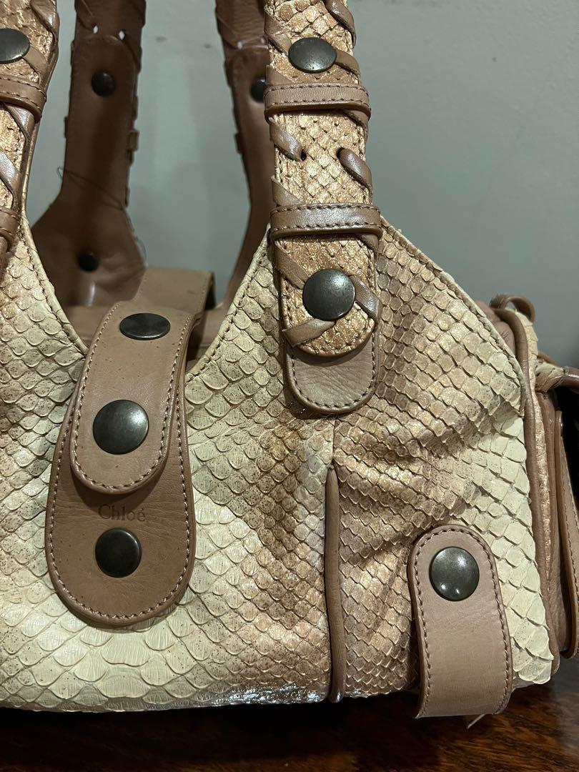 Chloe snake skin bag, Women's Fashion, Bags & Wallets, Purses & Pouches ...