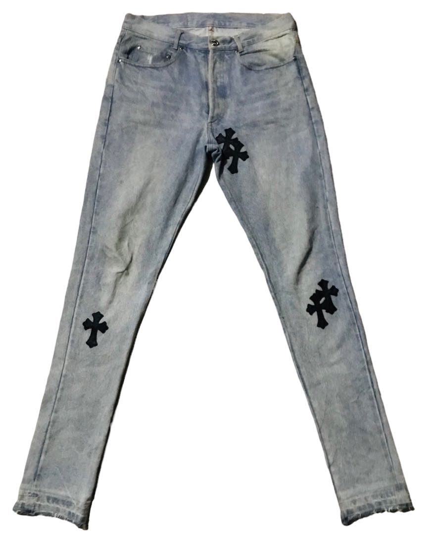 Chrome Hearts Denim Jeans, Men's Fashion, Bottoms, Jeans on Carousell