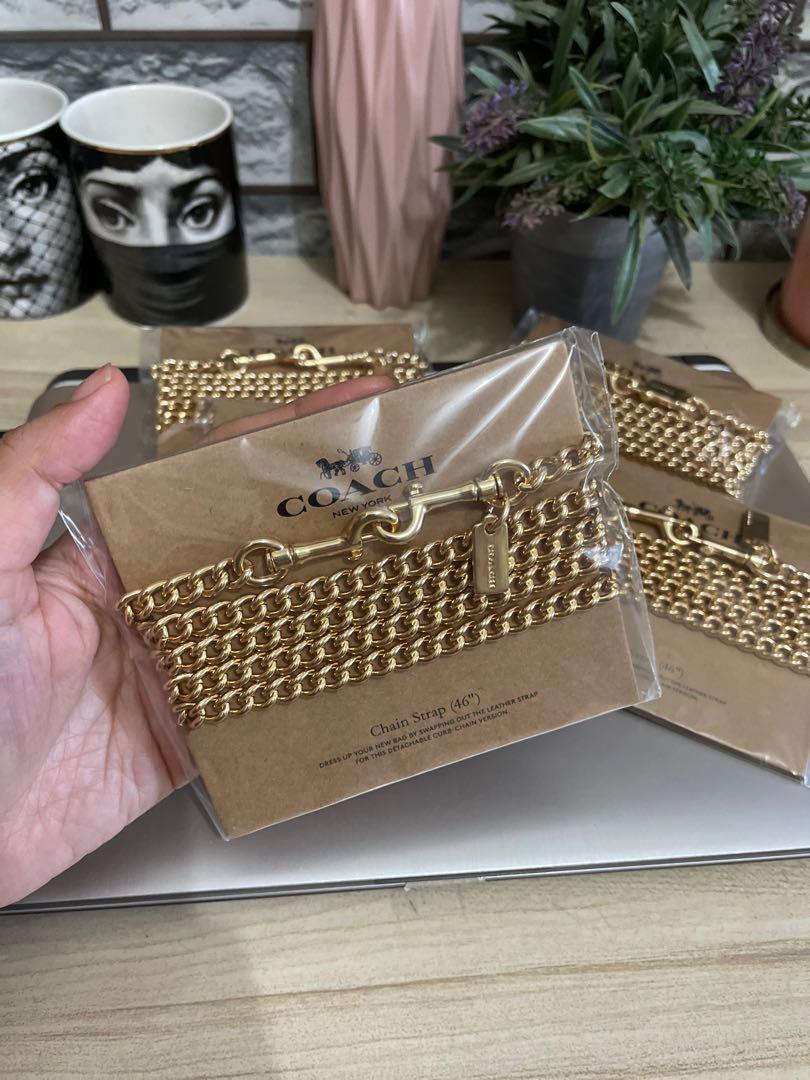 coach gold chain strap, Women's Fashion, Watches & Accessories, Other ...