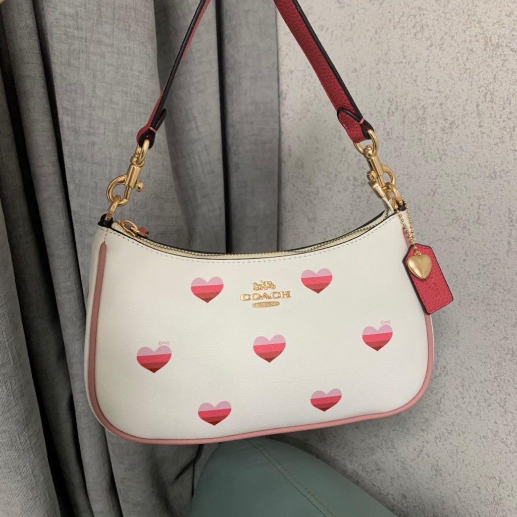 Coach Heart Print Shoulder Crossbody Bag, Women's Fashion, Bags ...