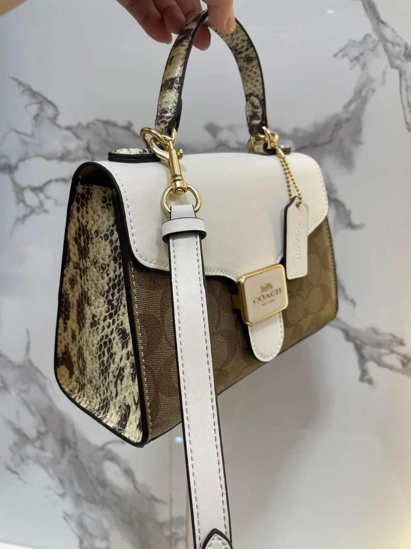 Coach Pepper Satchel in signature canvas, Women's Fashion, Bags ...