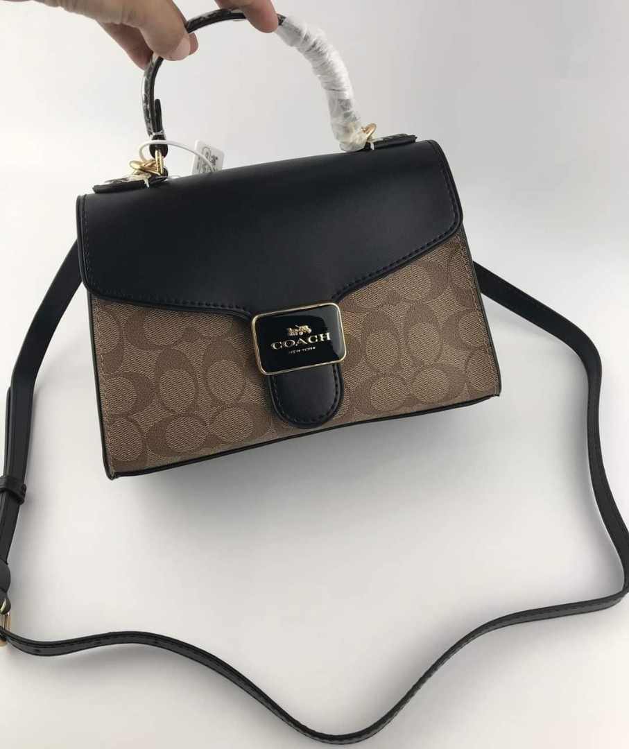 Coach Pepper Satchel in signature canvas, Women's Fashion, Bags ...