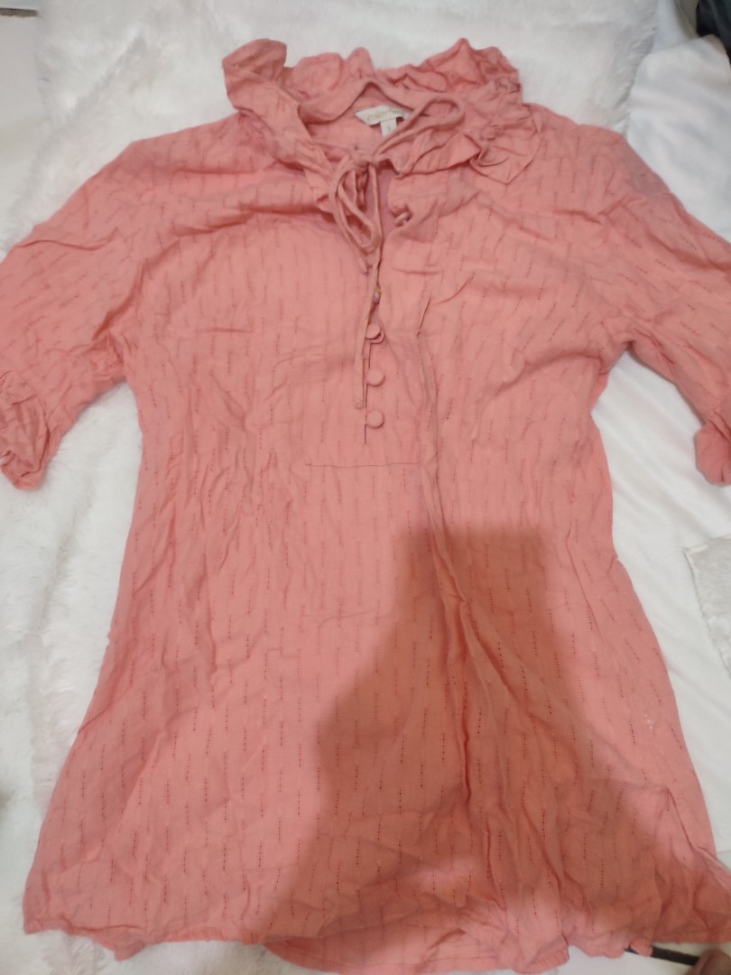 Colorbox pink pita, Fesyen Wanita, Pakaian Wanita, Atasan di Carousell