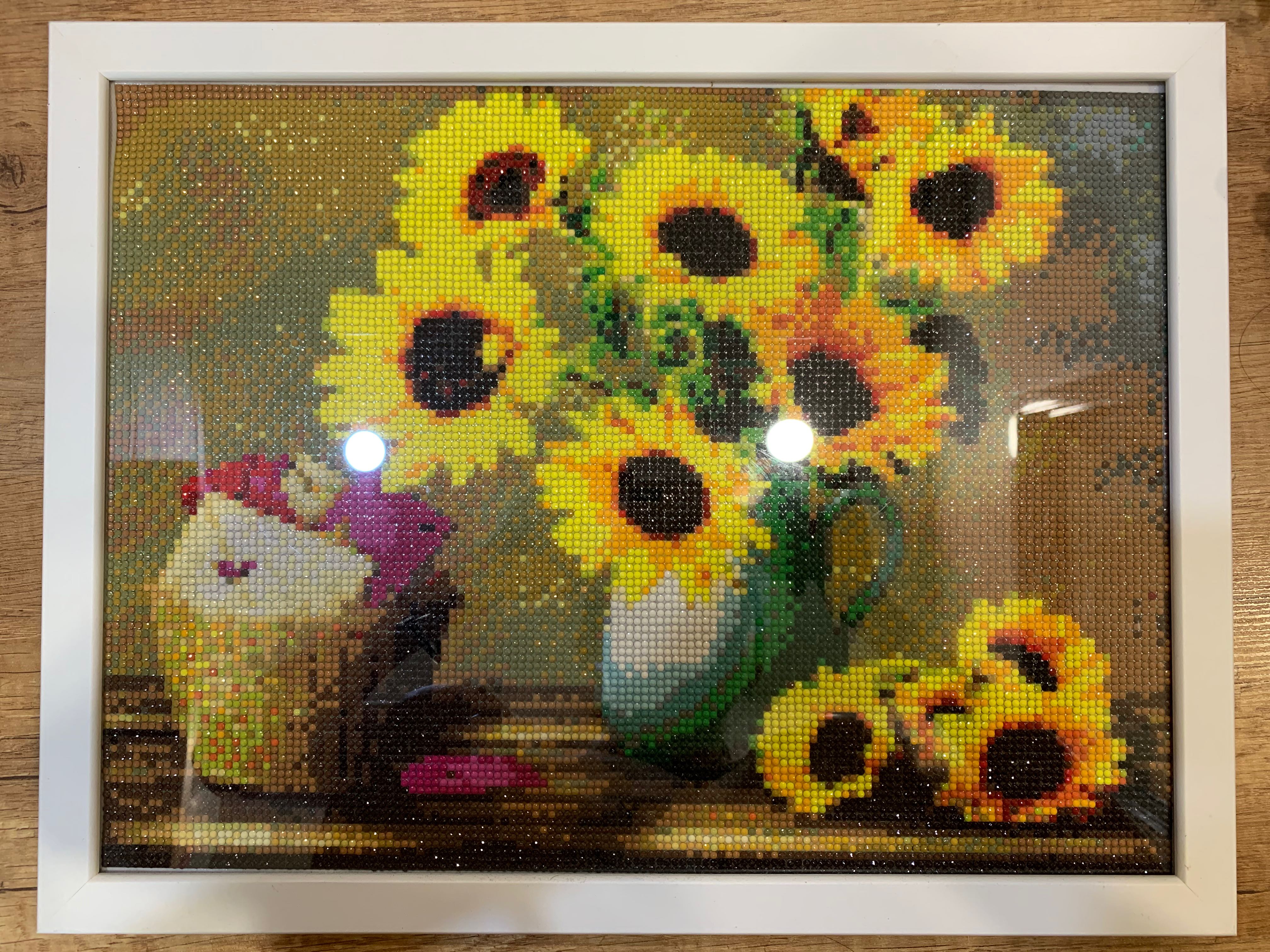 Completed 3D Diamond Painting with Frame, Hobbies & Toys, Stationery ...