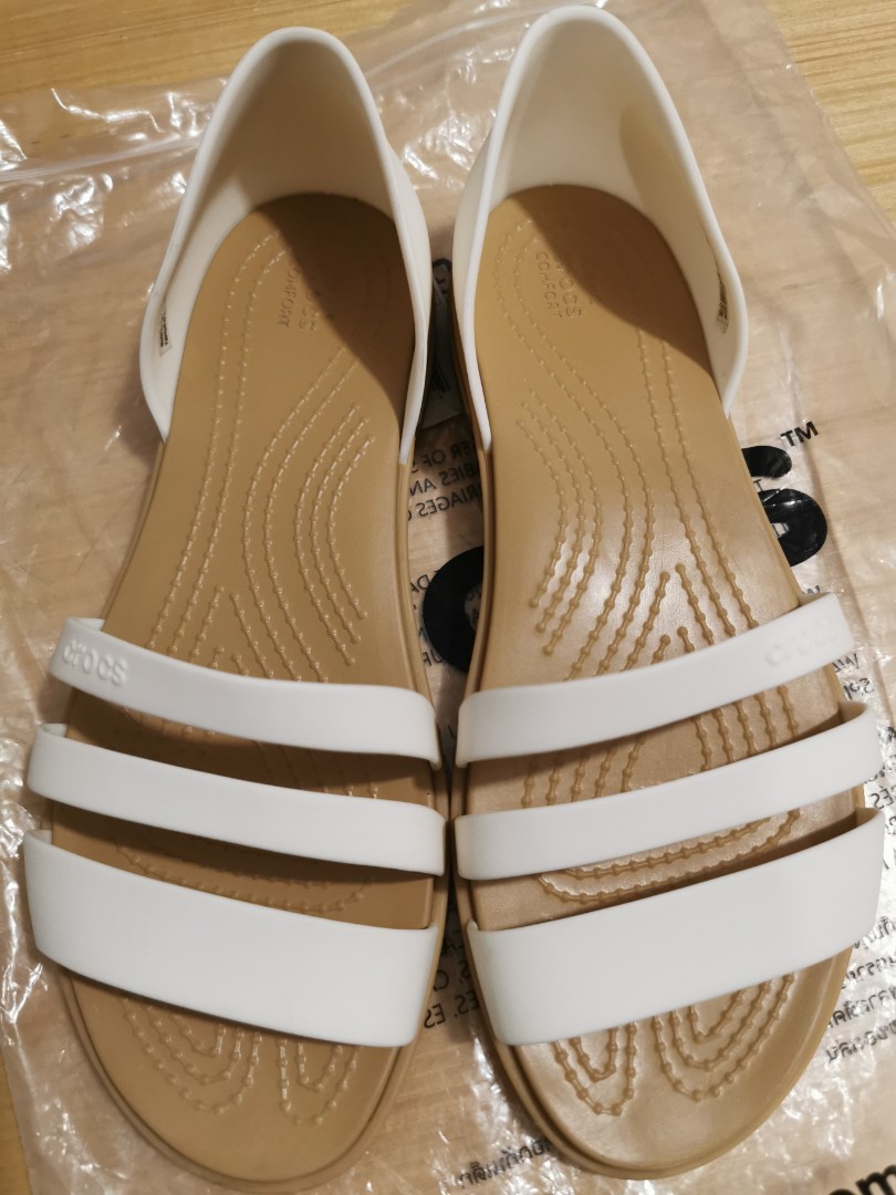 Crocs Tulum Open Flat, Women's Fashion, Footwear, Flats & Sandals on ...