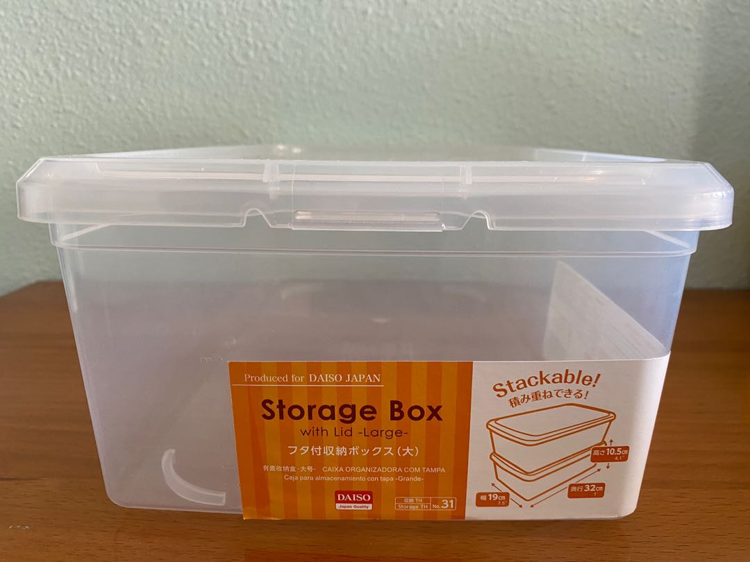Daiso Storage Box, Furniture & Home Living, Home Improvement ...