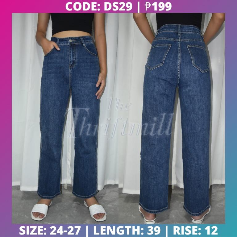DENIM SQUAREPANTS | MOM JEANS | WIDELEG & BAGGY PANTS, Women's Fashion ...