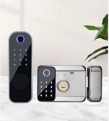 Digital Lock for HDB metal gate, Furniture & Home Living, Security ...