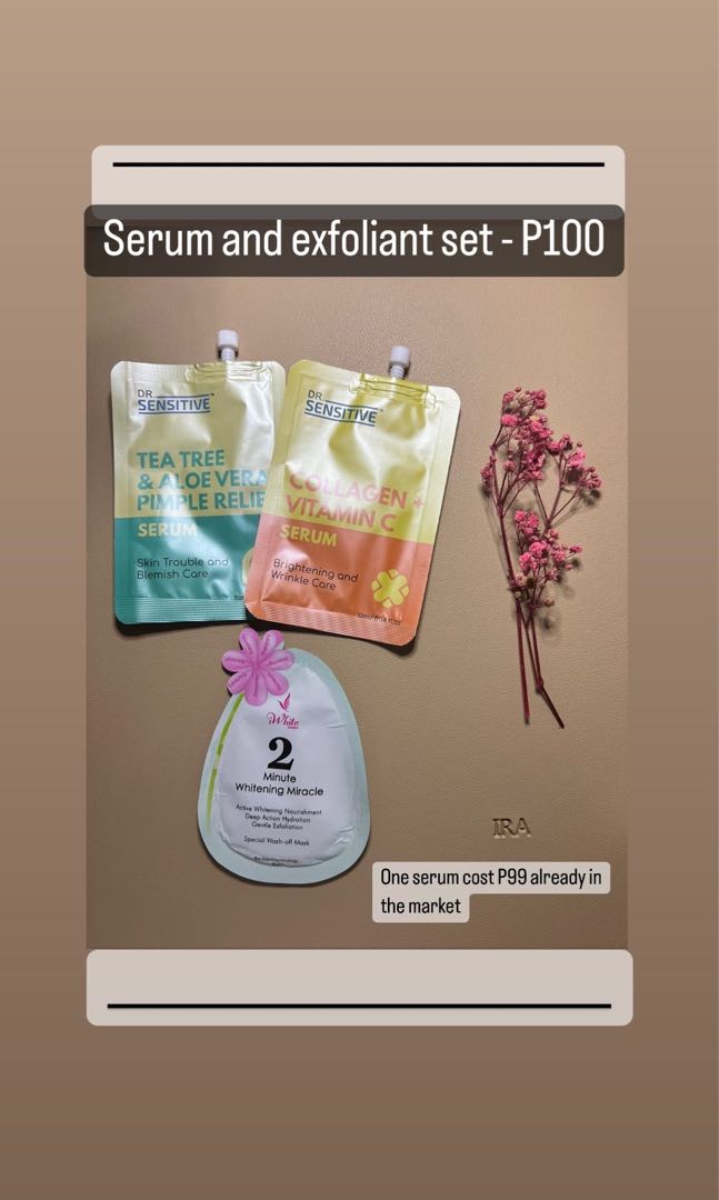 Dr. Sensitive serums and Exfoliant Set, Beauty & Personal Care, Face ...