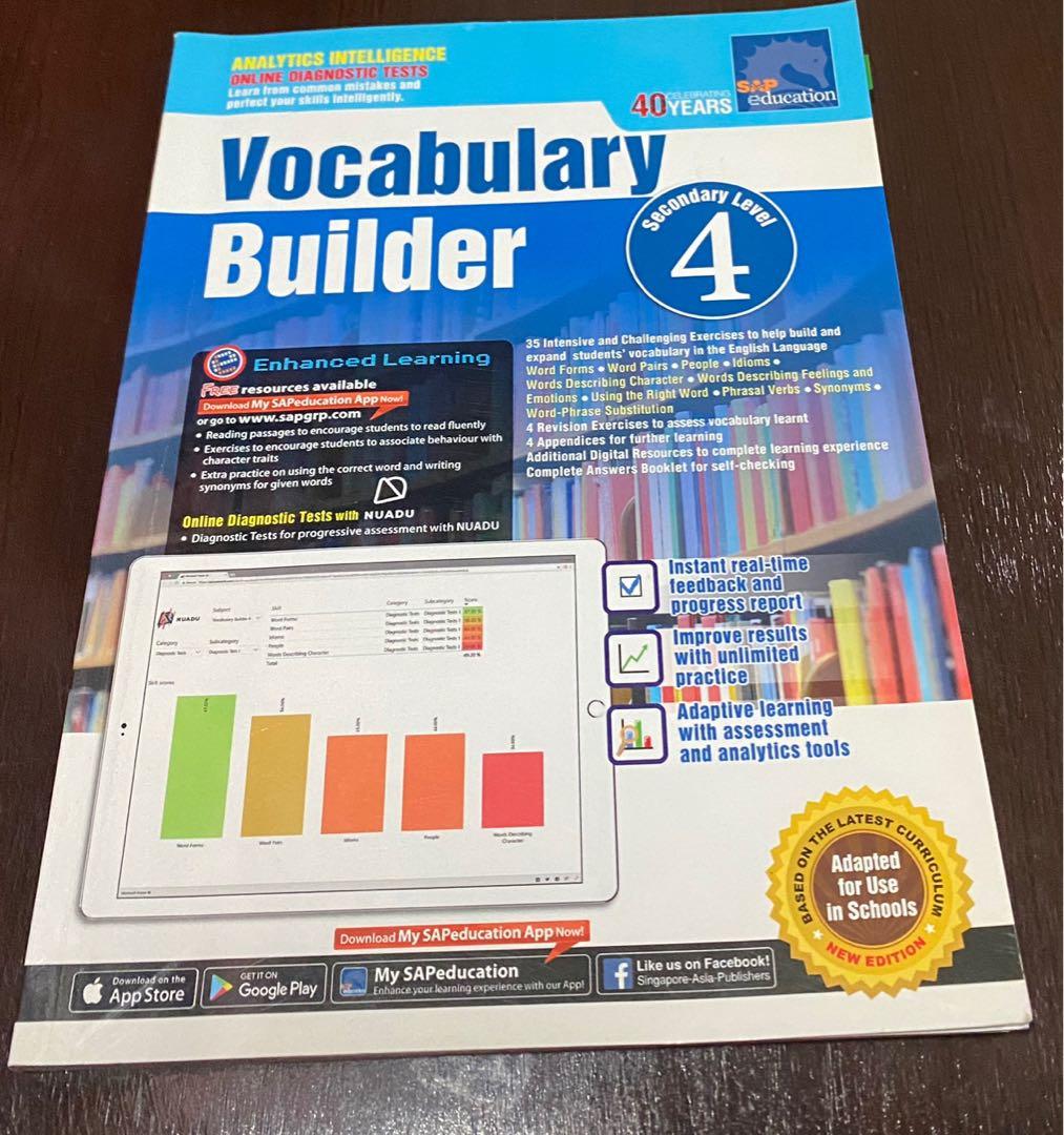 English Vocabulary Builder (Secondary 4 Level), Hobbies & Toys, Books ...