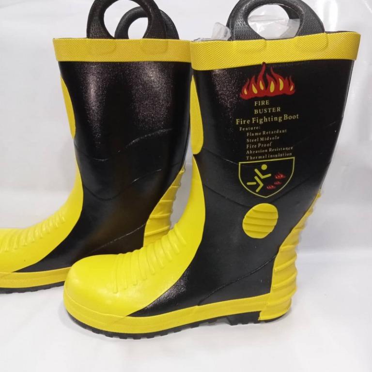 FIRE BUSTER FIRE FIGHTING BOOTS SIZE, Men's Fashion, Footwear, Boots on ...
