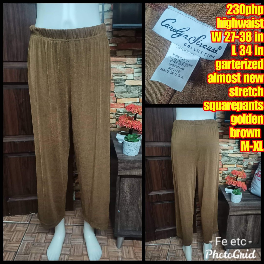 golden brown Squarepants mxl, Women's Fashion, Bottoms, Other Bottoms ...