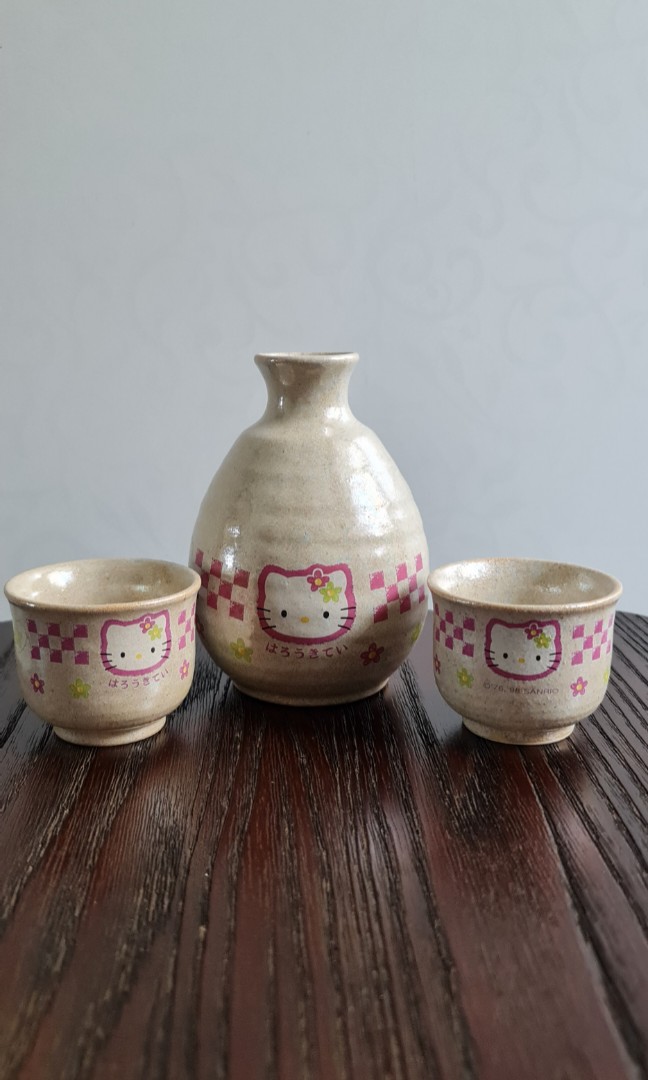 Hello kitty sake set, Furniture & Home Living, Kitchenware & Tableware ...