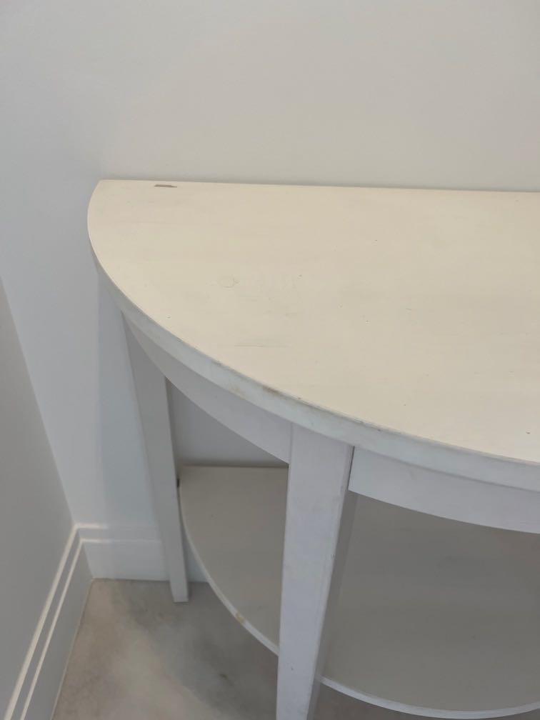 IKEA half circle table, Furniture & Home Living, Furniture, Tables ...