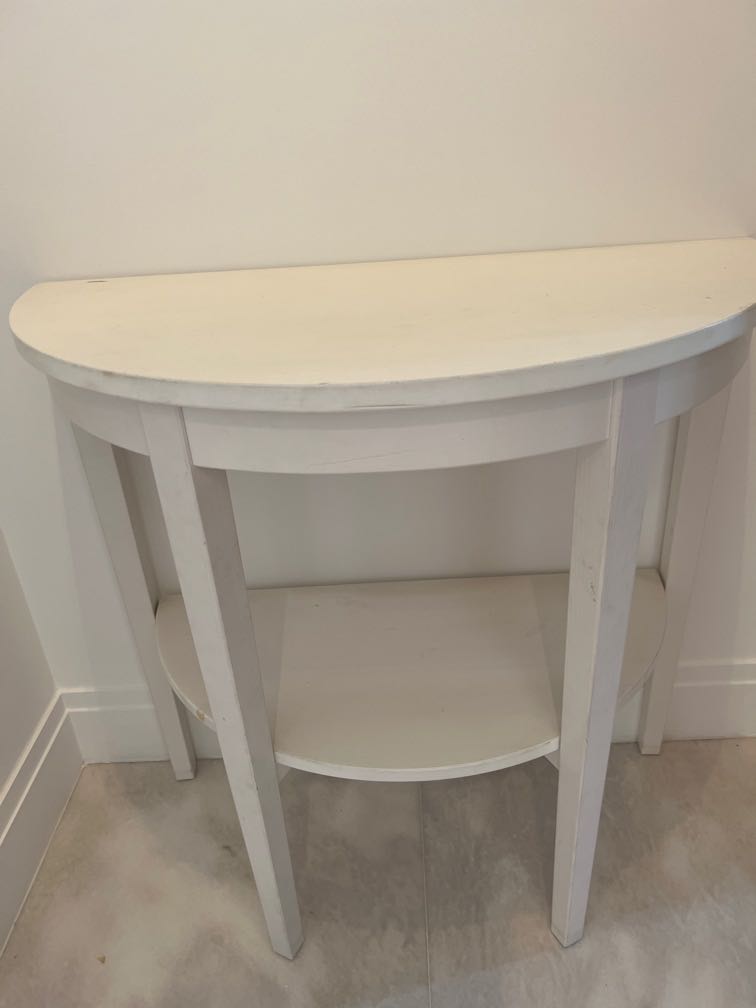 IKEA half circle table, Furniture & Home Living, Furniture, Tables ...