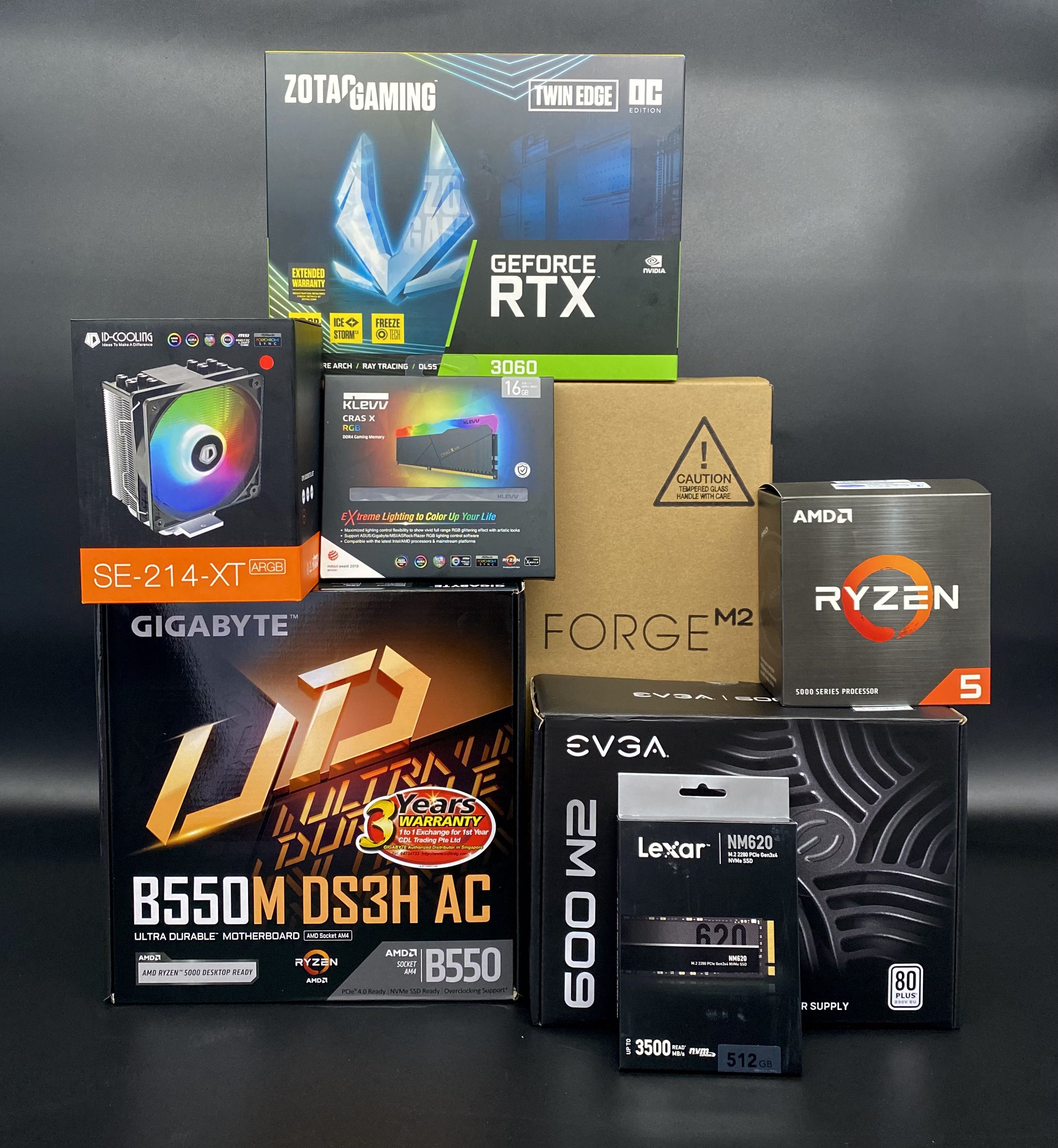 SEPT MADNESS 3060 + Ryzen 5 5500 custom pc custom computer gaming pc ...