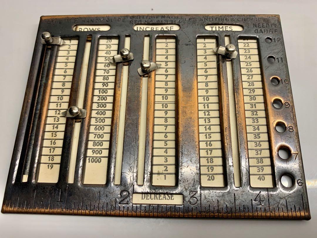 Knitting Counter The MP Handy Guide for Knitting & Crochet Vintage ...