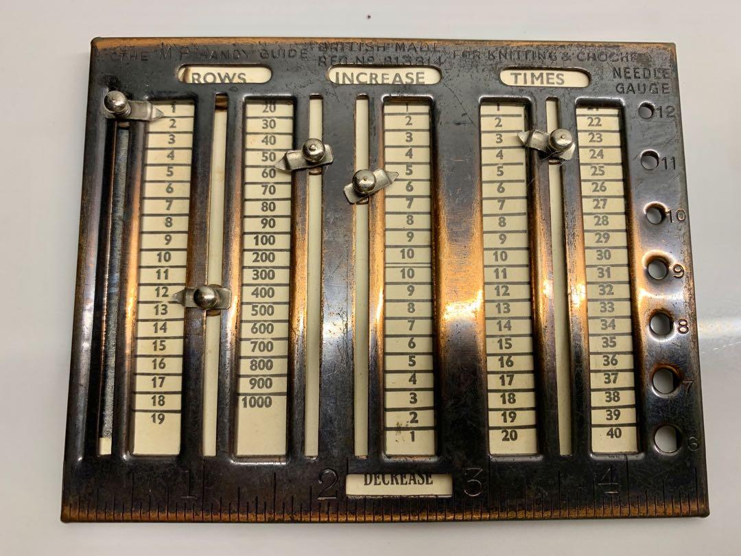 Knitting Counter The MP Handy Guide for Knitting & Crochet Vintage ...