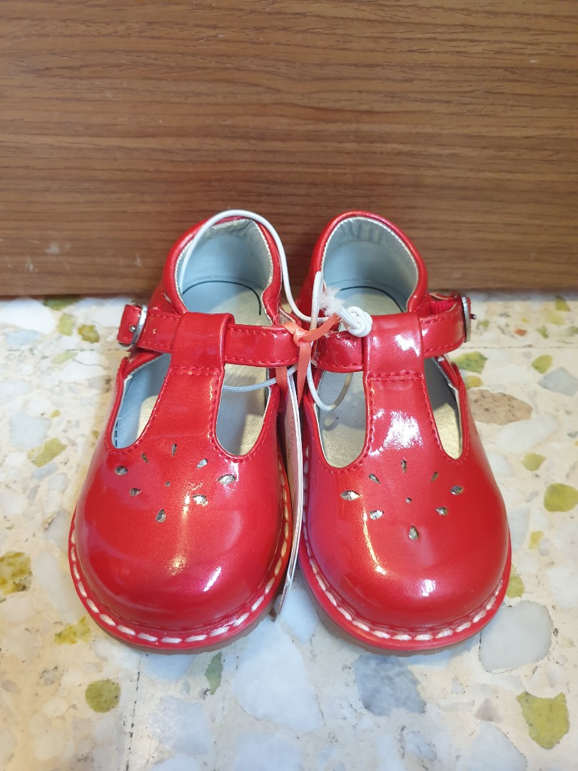 Little Red Shoes Kids Girls, Babies & Kids, Babies & Kids Fashion on ...