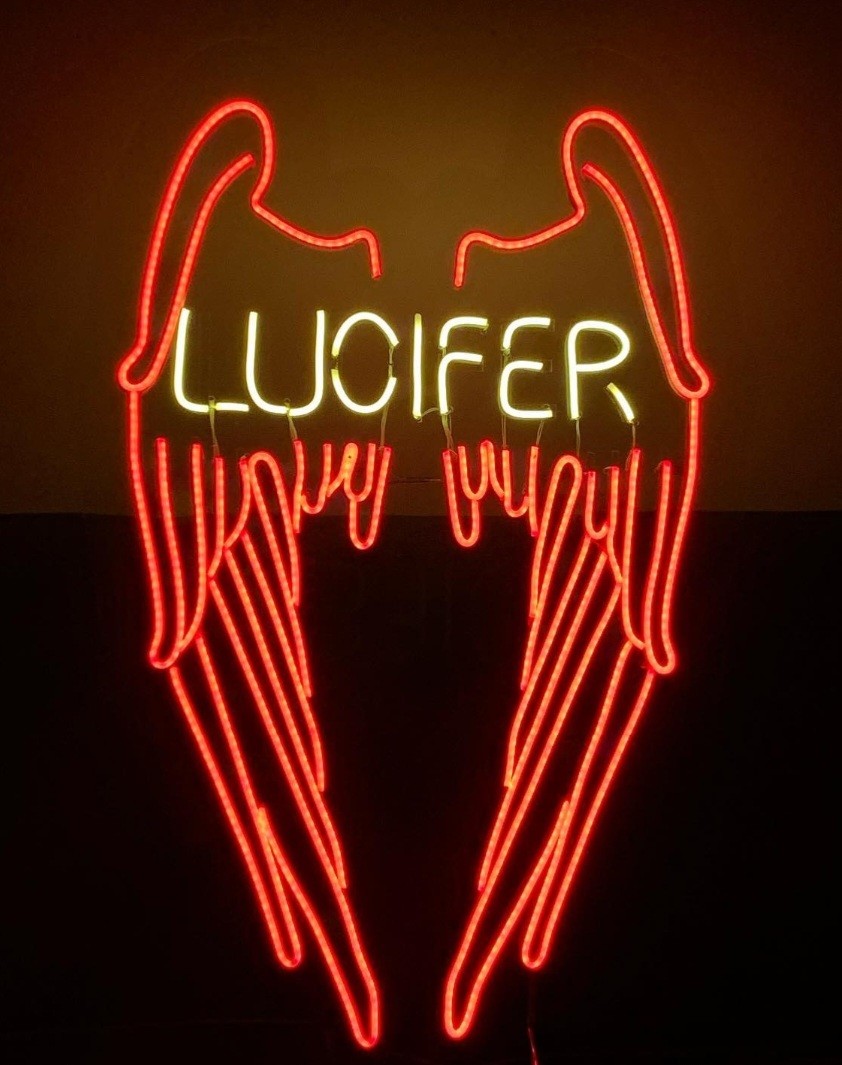 Lucifer neon light, Furniture & Home Living, Lighting & Fans, Lighting ...