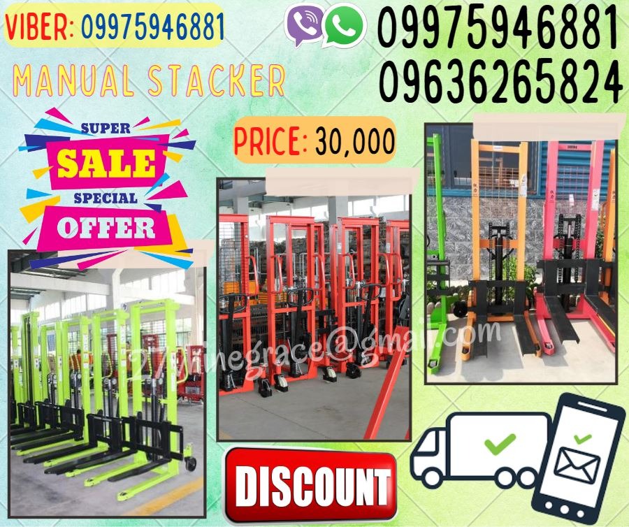 Manual Stacker 1t x 1.6m, Commercial & Industrial, Industrial Equipment ...
