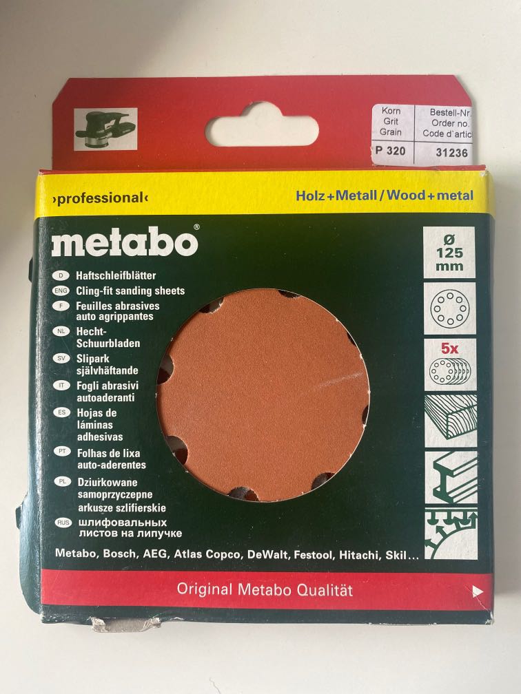 Metabo Cling-fit Sanding Sheet P320, Hobbies & Toys, Stationery & Craft ...