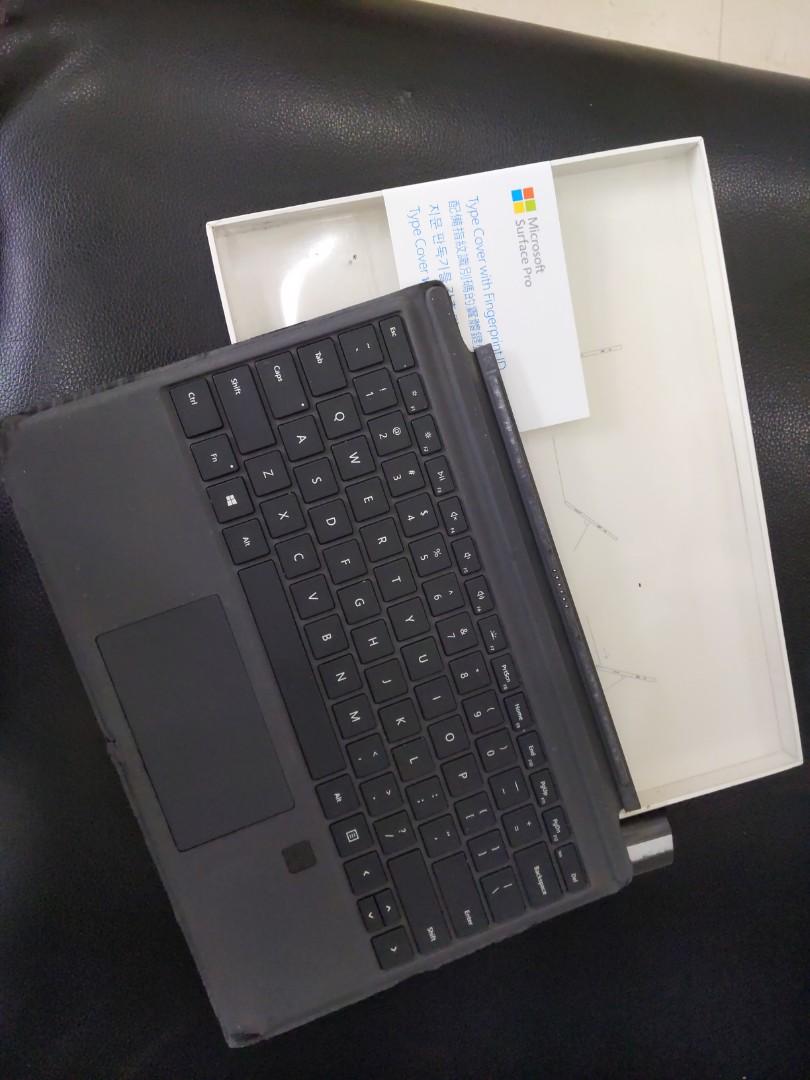 Microsoft Surface Pro Keyboard with fingerprint, Computers & Tech ...