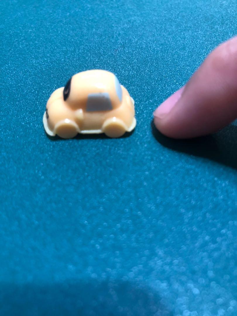 Miniature yellow hatchback car, Hobbies & Toys, Toys & Games on Carousell