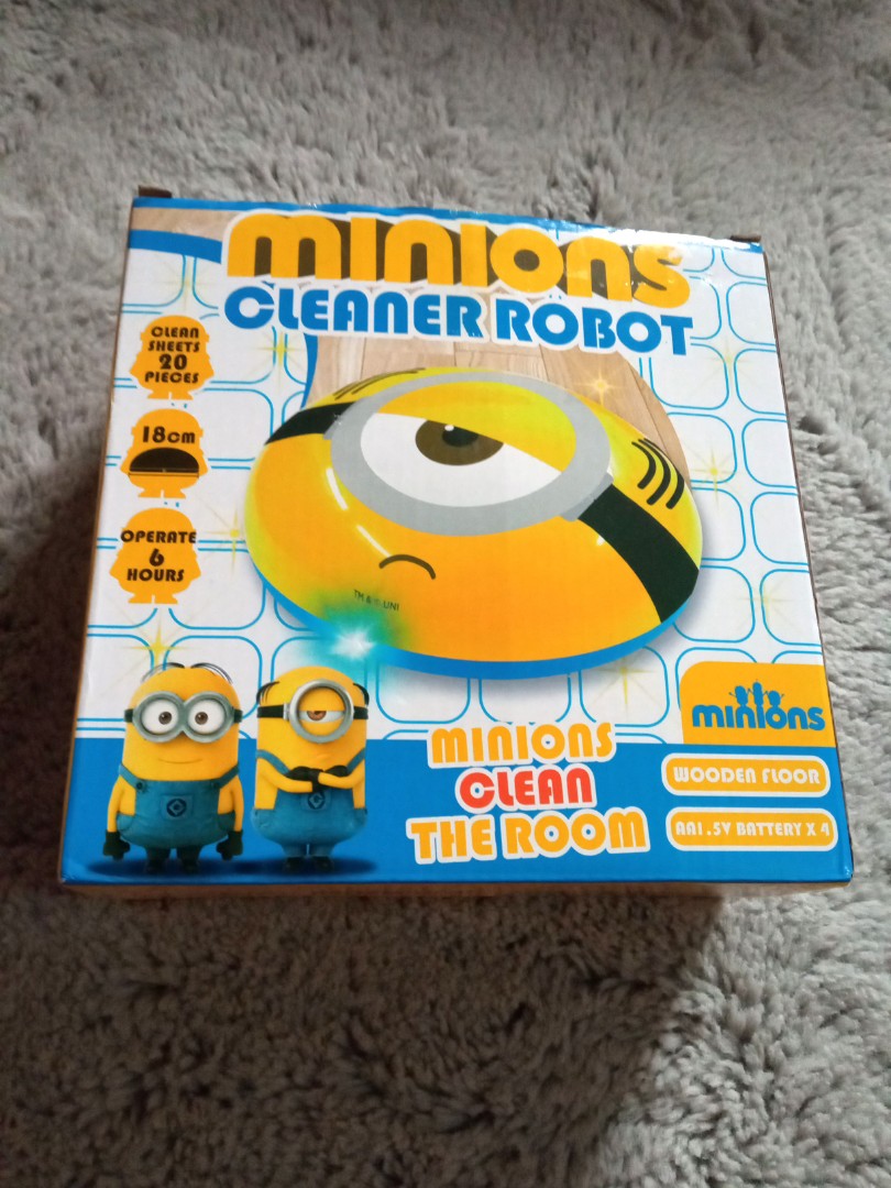 Minions Cleaner Robot, Hobbies & Toys, Toys & Games on Carousell